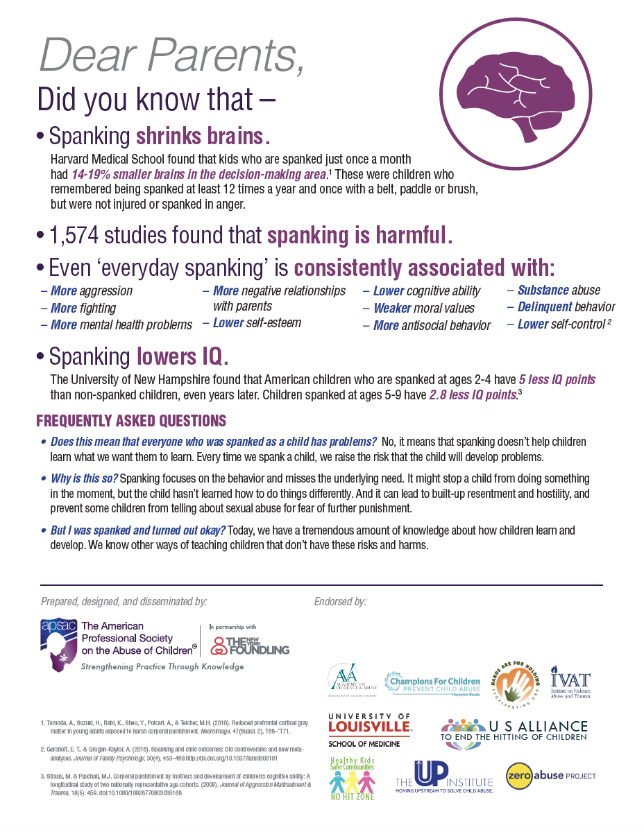 APSAC | Preventing Child Maltreatment, No Hit Zone Materials